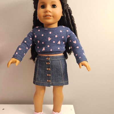 School Uniform for 18 Inch Dolls Polo and Khaki or Navy Twill Skirt ...