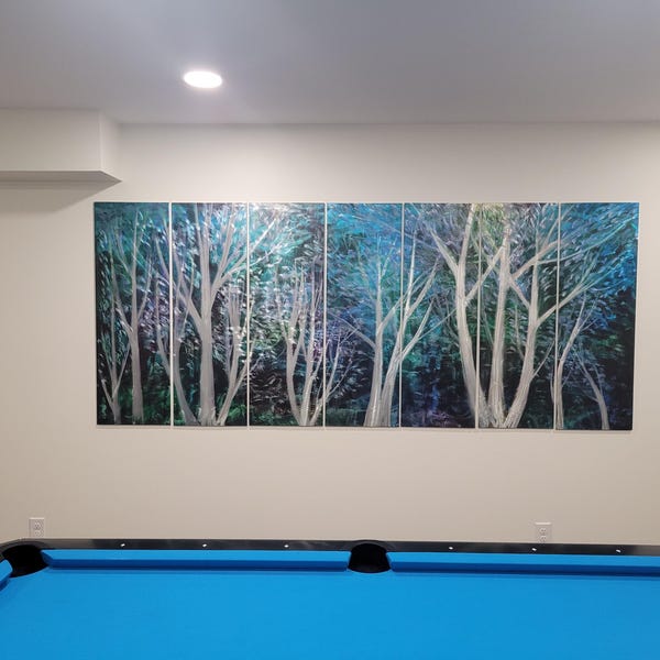 Lighted Metal Wall Art-metal Wall Sculpture -color Changing Wall Art ...