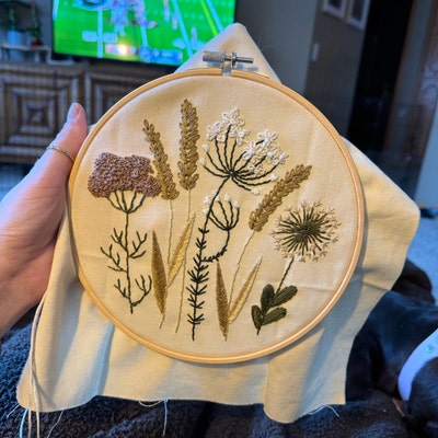 Plant Transparent Embroidery Kit for Beginner, Hand Embroidery Kit ...