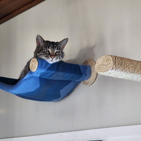 Cat Scratching Post / Cat Climbing Post / Wall Mounted Pet Furniture ...