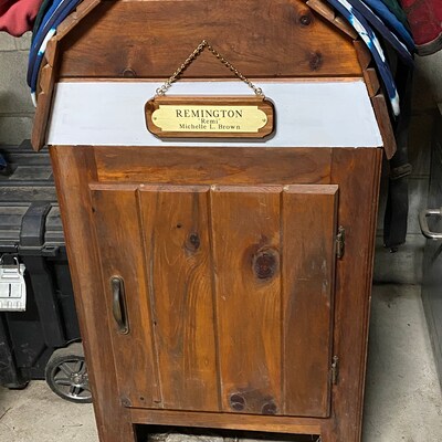 Fancy Horse Stall Name Plate Solid Brass and Wood Personalized, Stall ...