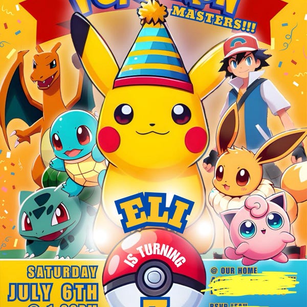 Peter and Tinker Birthday Invitation, Neverland Birthday Party ...