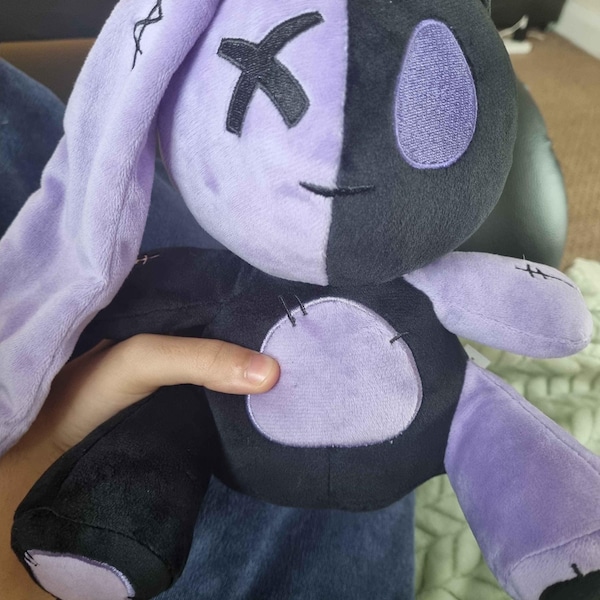 Bittersweet Bunny Plushie • Kawaii and Gothic Aesthetic Stuffed Animal ...