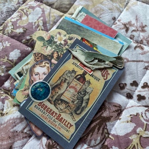 50x Random Scrap/off Cuts Paper Pack Junk Journal Snail Mail Card ...