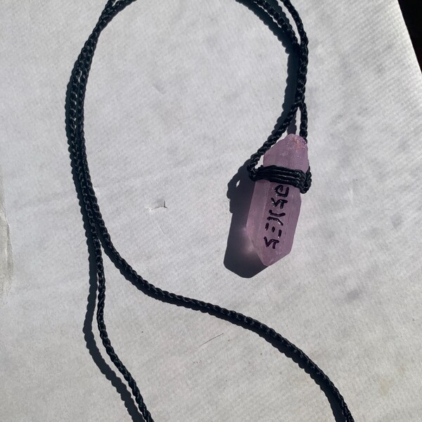 Custom power Engraved Crystal Necklace Inspired by Star Wars Sith Jedi ...