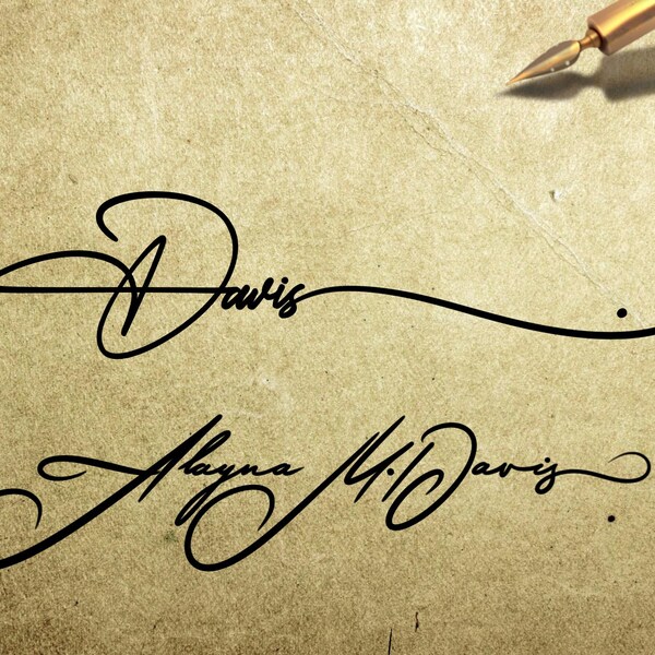 Custom Business Signature, Hand Drawn Signature Design, Custom ...