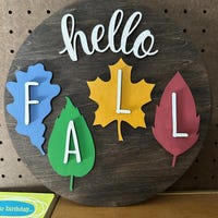 Fall Laser Sign Bundle 3, Digital Download, Round Door Hanger ...