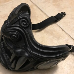 Wolf Mask Wolf Oni Berserk Menpo Mask Samurai Fenrir | Etsy