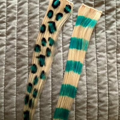 Ultra Violet Purple Scene Queen Combo Zebra Tiger Leopard Cheetah Clip ...