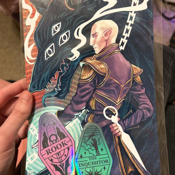 Solas Dragon Age Tarot Inspired Poster Art Print A5 (DATV) - Etsy