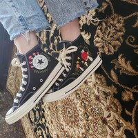 Custom Converse Embroidered Shoes Converse Chuck Taylor 1970s ...