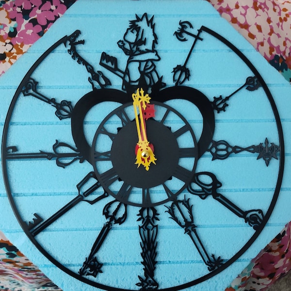 Kingdom Hearts Clock, Kingdom Hearts Gifts, Kingdom Hearts Wall Clock ...