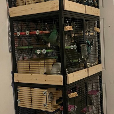 Exterior/interior Full Sets of Cage Guards / Cage Poop Guards MOST ...