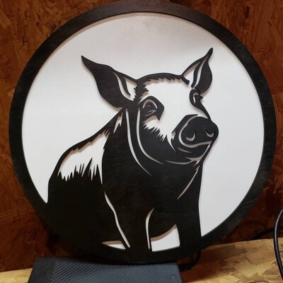 Pig Dxf Animals Cut File for Laser Dxf Plasma Cnc Metal Wall Decor Svg ...
