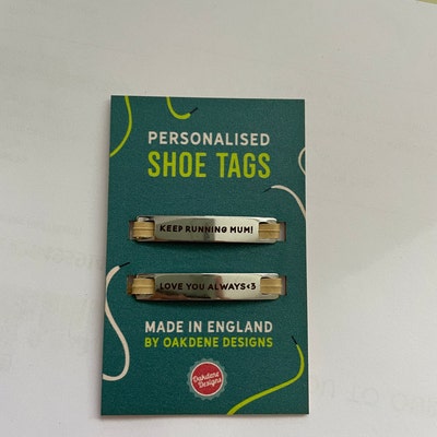 Personalised Metal Shoe Tags - Etsy
