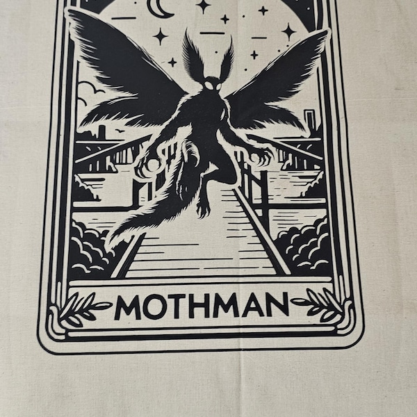 Mothman Tarot Svg, Mothman Svg, Mothman Clipart, Cute Mothman Svg ...