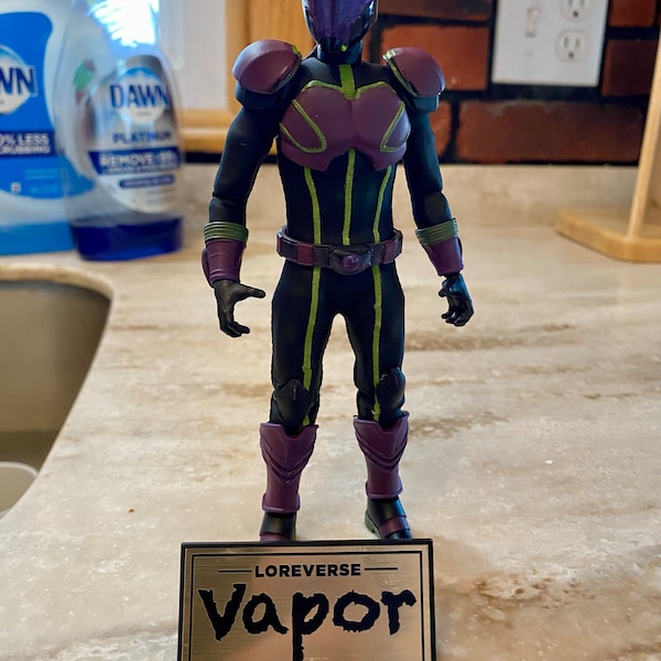 Custom Free Standing Name Plate Display Plaque for Action Figures, Toy ...