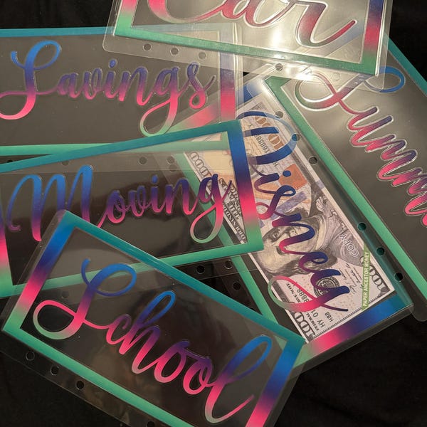 Clear Cash Laminated Envelopes With Vinyl| Personalize With You Own ...