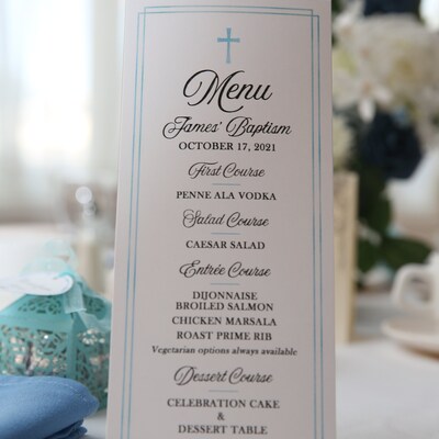 Tropical Printable Menu Card, Wedding, Bridal Shower, Baby Shower ...