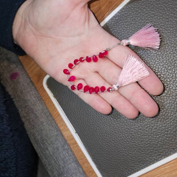 Grapholite Smooth Tumble Shape Gemstone Beads Strand 4" Inch Strand ...