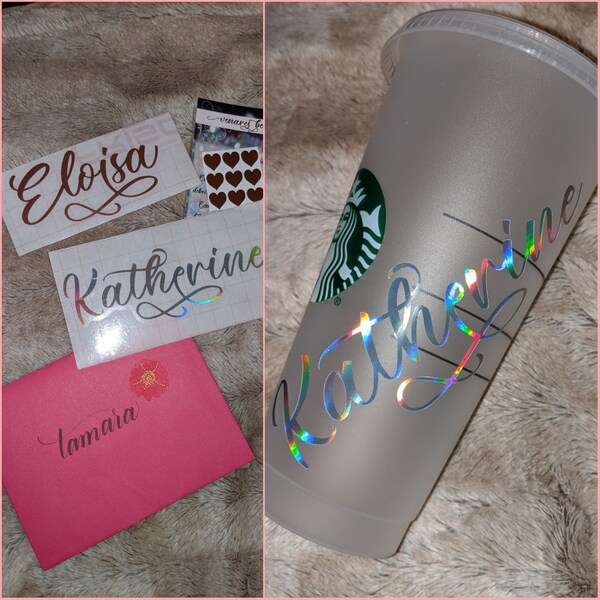 Name Decal / Vinyl Name Decal / Name Sticker / Personalized Decal ...