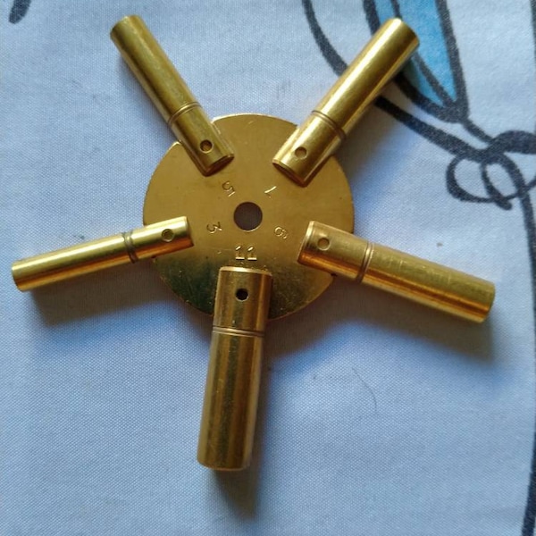 Brass Clock Spider Key Winding Keys 3-11 New Clock Tool (60) - Etsy