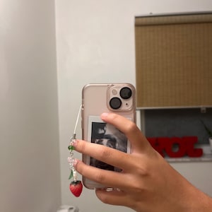 Bow & Heart Phone Charm / Phone Strap - Etsy