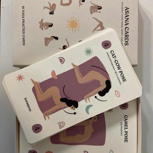 ASANA CARDS, Yoga Pose Cards, Yoga Cards, Yoga Poses, Yoga Teacher ...