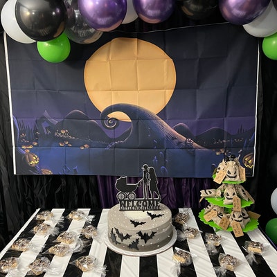 Expecting a Little Nightmare Cake Topper Image - Etsy