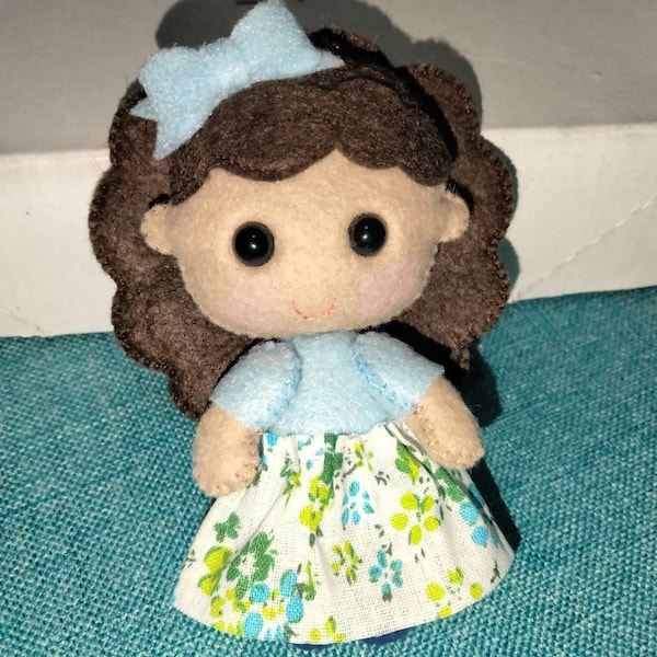 Felt Rag Doll Hand Sewing PDF PATTERN & Tutorial - Etsy