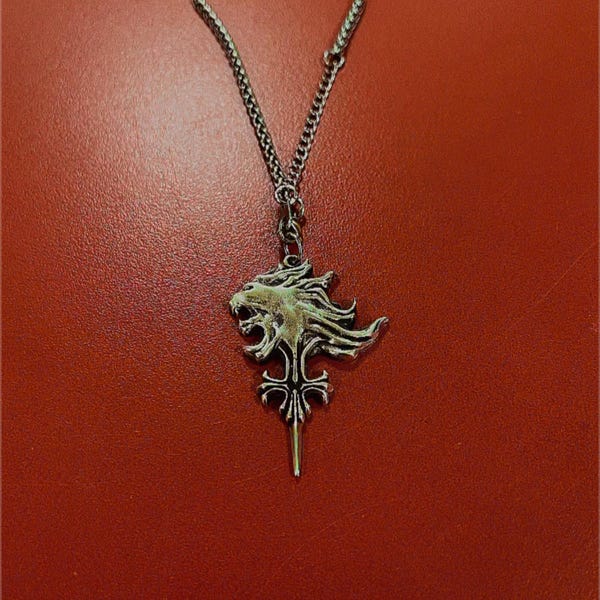 Final Fantasy VIII Large Squall Leonhart Griever Necklace Sterling ...