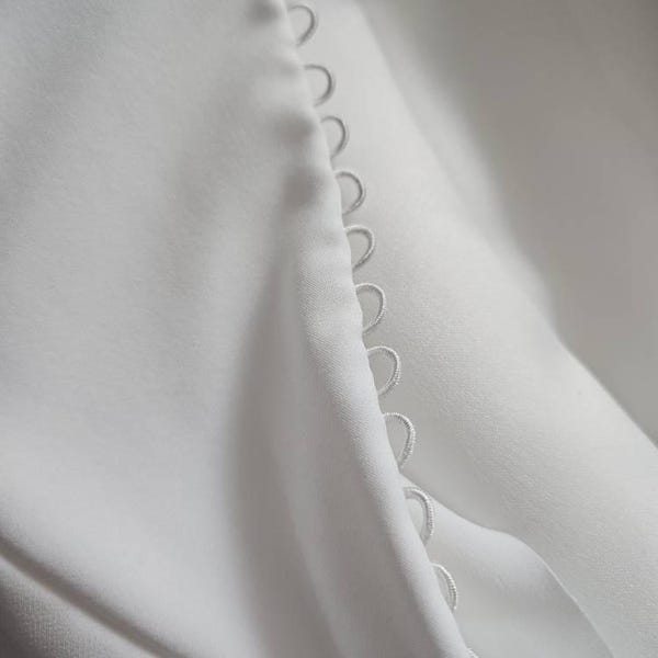 1/2-inch Elastic Button Loop Tape White | Ivory | Black - Etsy