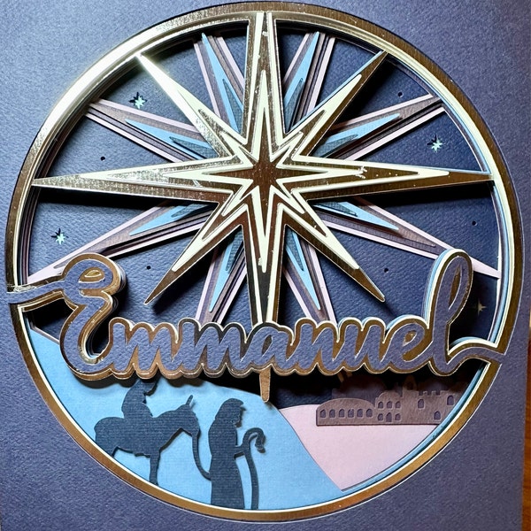 3D NATIVITY Shadow Box - 3D EMMANUEL Svg - for Cricut - for Silhouette ...