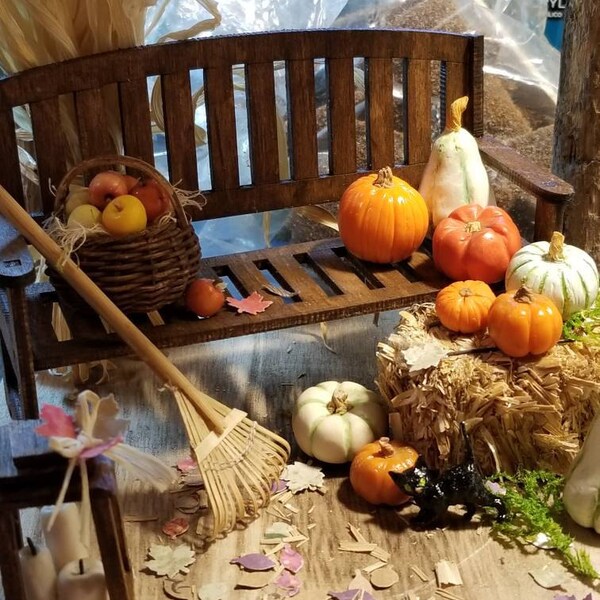 Miniature Doll Park Bench for 1:12 Scale - Etsy