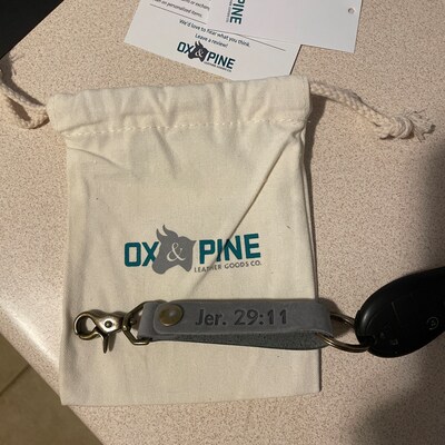 Personalized Leather Keychain Snap Closure With Keyring and Swivel Clip ...