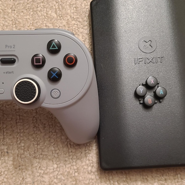 Steam Deck Replacement Buttons Matte Black Snes Style Custom DIY ABXY ...