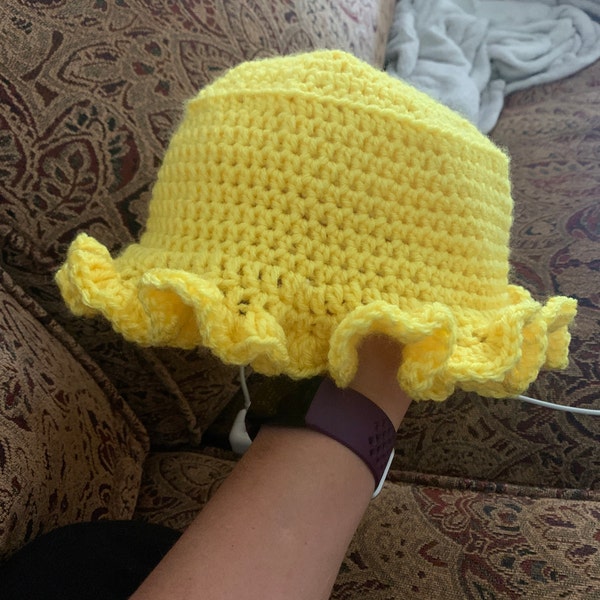 Crocheted Bucket Hat Pattern (PDF Download) - Etsy