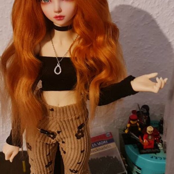 SLIM MSD BJD Minifee 1/4 Frozen Blue Midi Skirt - Etsy