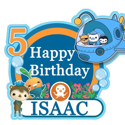 Octonauts Cake Topper /personalized Octonauts Birthday Party/ Birthday ...