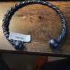CELTIC TORC Hand Forged Iron Neck Ring Torques Torq Iron Age Pagan ...