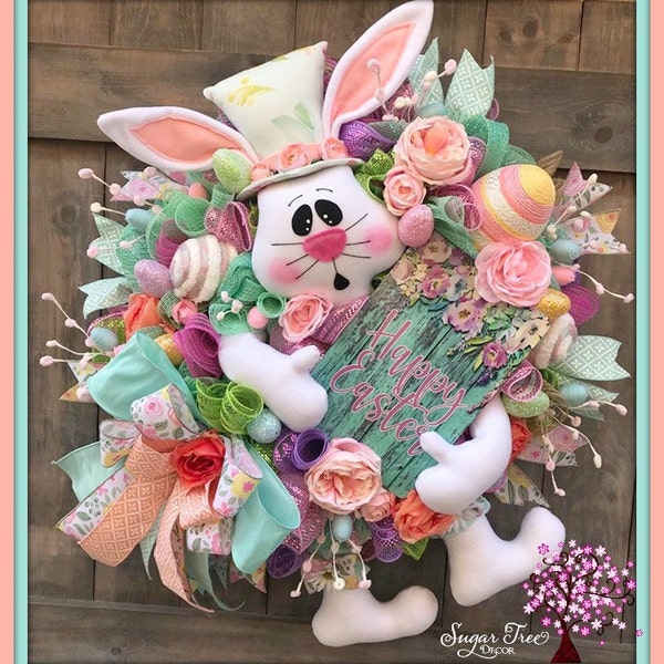 Easter Wreath Sign, Easter Wreath Attachment, Easter Decor, Easter ...