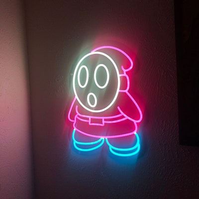 Mario Light Sign Neon Sign Game Room Decor Super Mario - Etsy