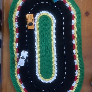 Wrn's Race Track Mat Pattern PDF File - Etsy