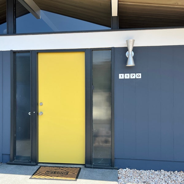 Eichler House Numbers - Horizontal - Custom! Mid-century Style Laser ...