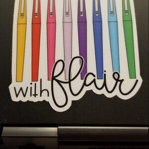 Teaching with Flair Sticker/ Teacher Laptop Sticker/ Teacher | Etsy