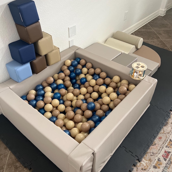 Black Ball Pit, Soft Play Equipment, Baby Ball Pool, Activity Toy ...