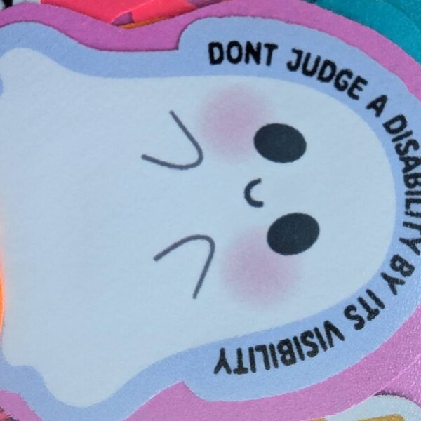 Don't Judge a Disability Sticker, Cool Stickers, Disability Sticker ...