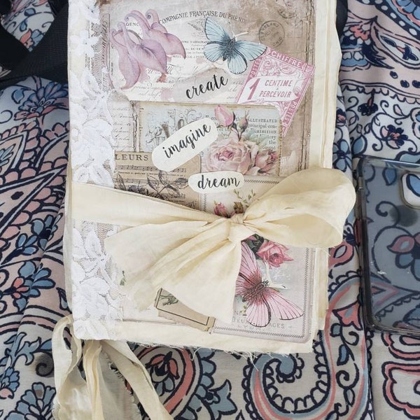 Lavender Layered Journal Cover, Kit, Junk Journal Kit, Printable ...