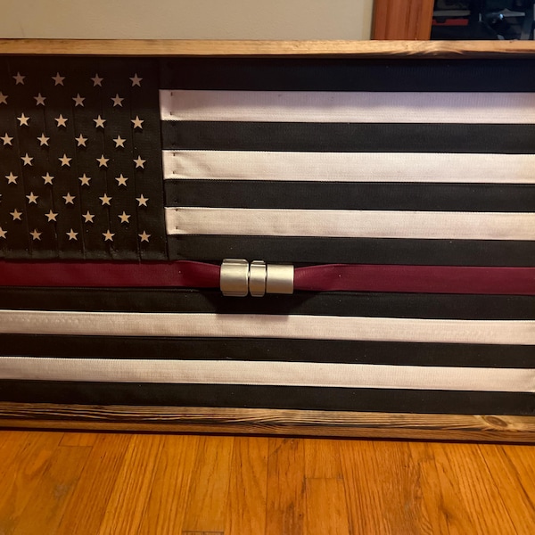 Thin Red Line Fire Hose Flag - Etsy