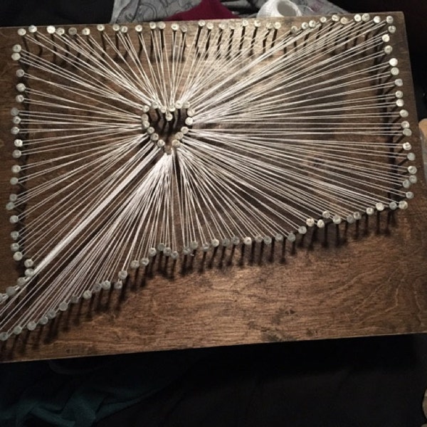 DIY Connecticut String Art Kit, State String Art Kit, Connecticut Nail ...